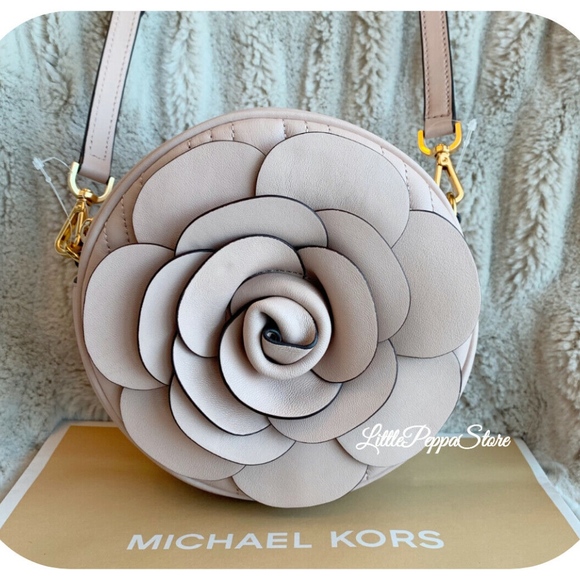 Michael Kors | Bags | Michael Kors Flower Vivianne Canteen Crossbody | Poshmark